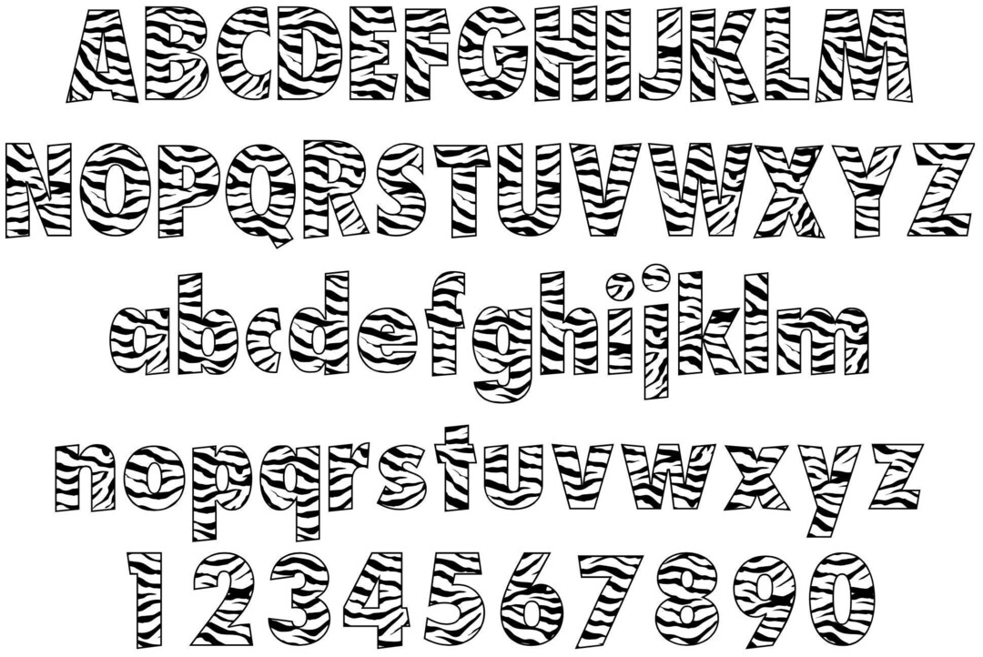 Introducing Zebra Bold Print Font – Truetype Font Format for True ...
