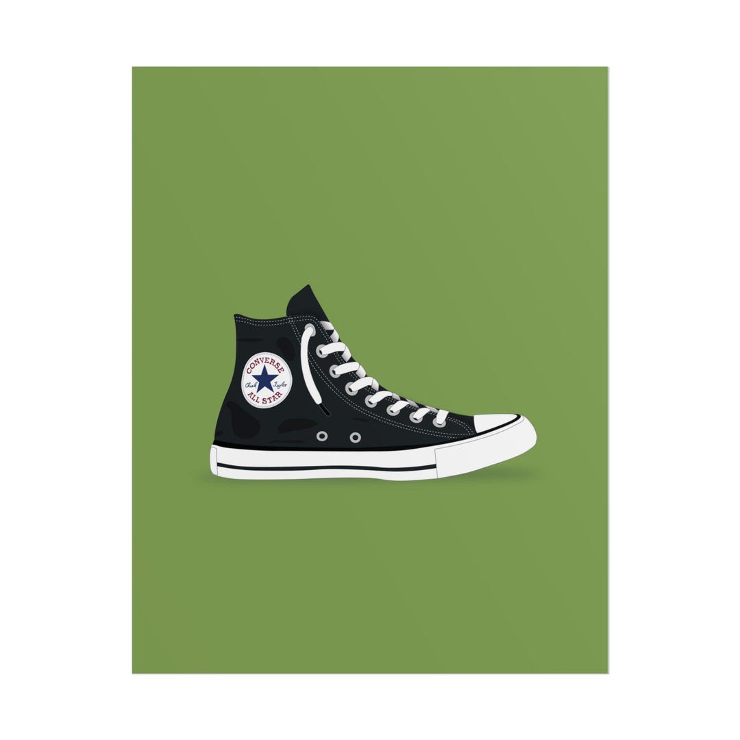 Converse All Star Poster Vintage Sneakers Wall Art Modern Room Decor ...