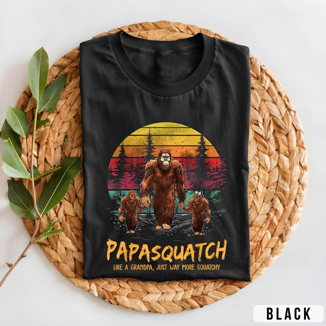 Papa Squatch Shirt, Bigfoot Shirt, Papa Squatch Gift Shirt, Christmas ...