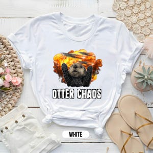 Otter Chaos Shirt, Otter Clothes, Cute Funny Sea Otter Shirt, Otter ...