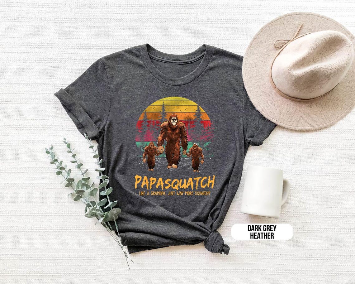 Papa Squatch Shirt, Bigfoot Shirt, Papa Squatch Gift Shirt, Christmas ...