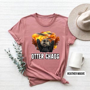 Otter Chaos Shirt, Otter Clothes, Cute Funny Sea Otter Shirt, Otter ...