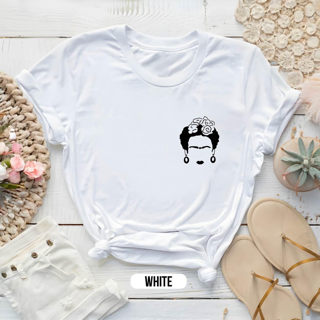 Frida Shirt, Frida Kahlo T-shirt, Empowerment Tee, Feminist Shirt, Face ...