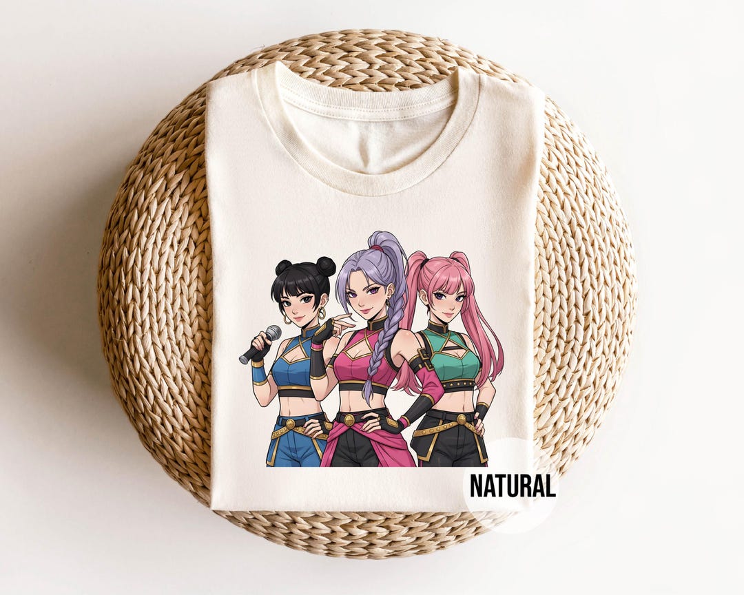 Kpop Anime Shirt, Anime Girl Group Tee, Kpop Inspired Aesthetic Shirt ...