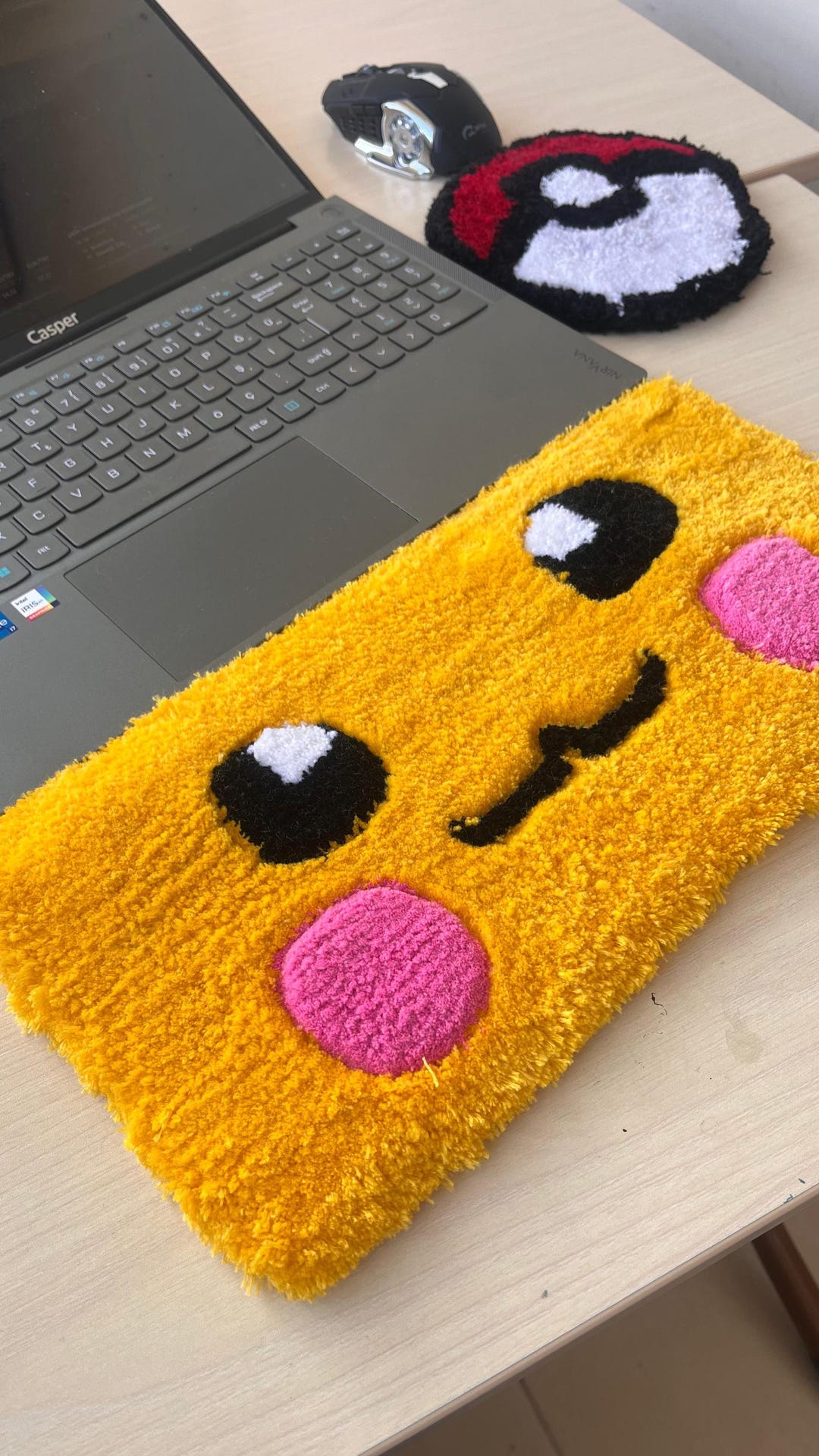 Handmade Pikachu Keyboard Support Rug – Pokémon Fan Essential - Etsy