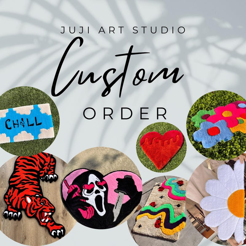 Tufted Rug Art - Etsy