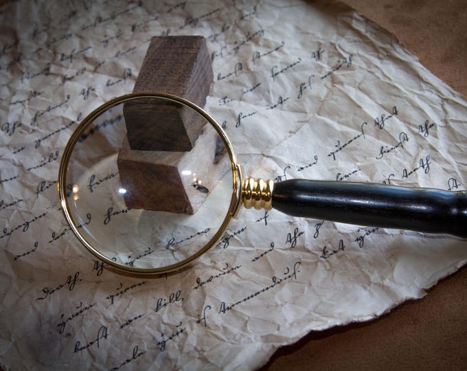 Beautiful Handmade Wooden Magnifying Glass Made With Exotic Gabon Ebony ...