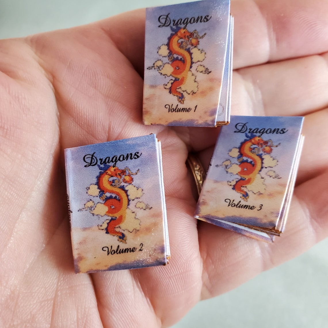 Miniature DRAGONS Book for Dollhouses Digital Download - Etsy