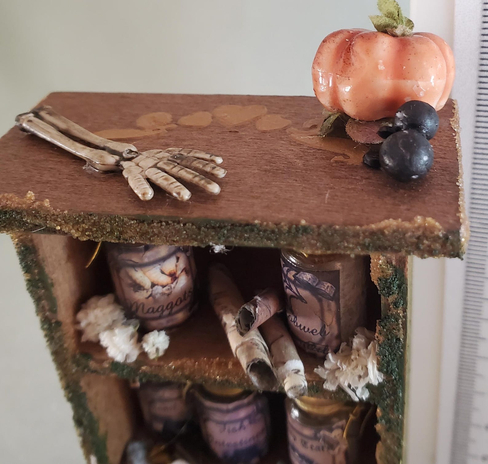 Miniature Haunted Bookcase - Etsy