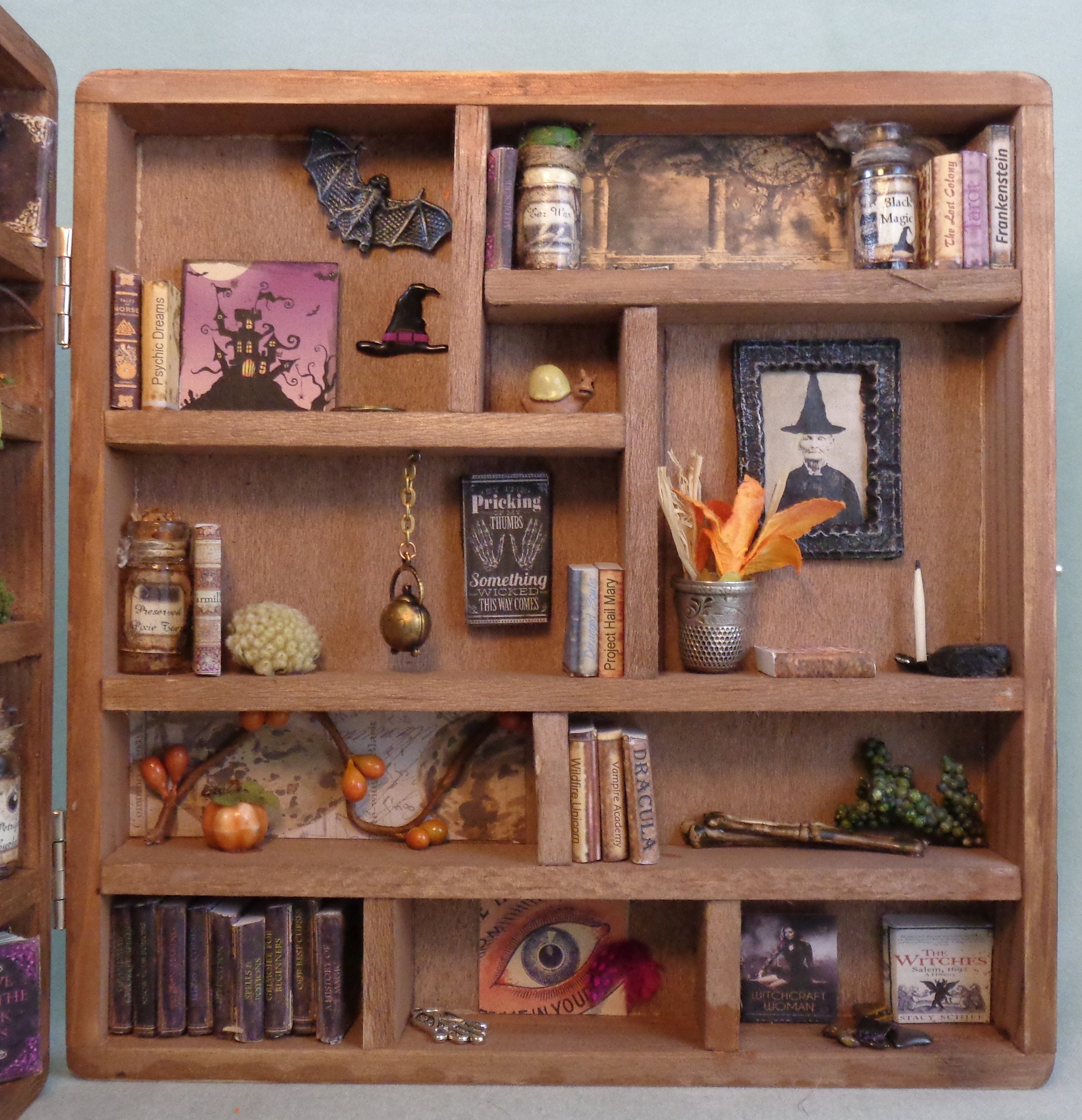 Miniature Witch or Wizard Haunted Apothecary Cabinet - Etsy