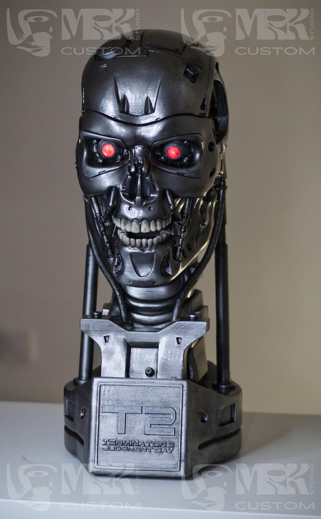 Terminator T-800 Head 1:1 Scale Bust - Etsy UK