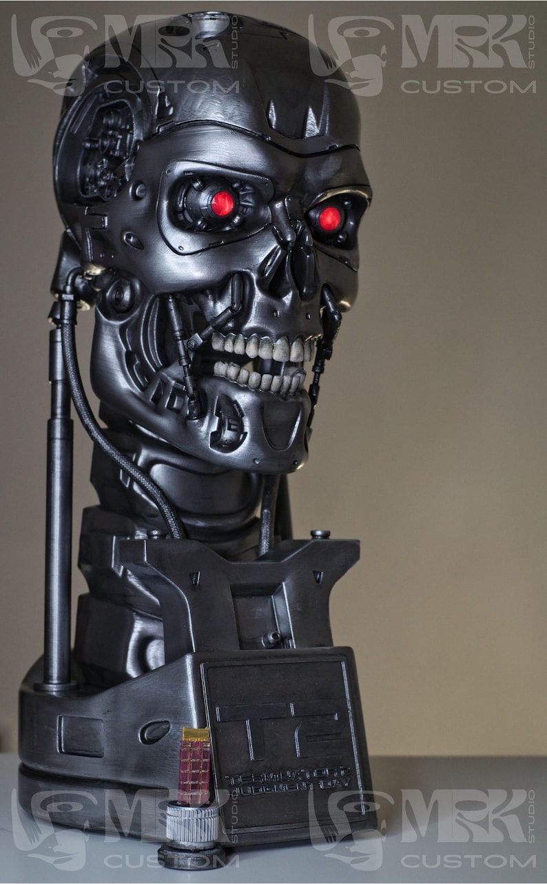 Terminator T-800 Head 1:1 Scale Bust - Etsy