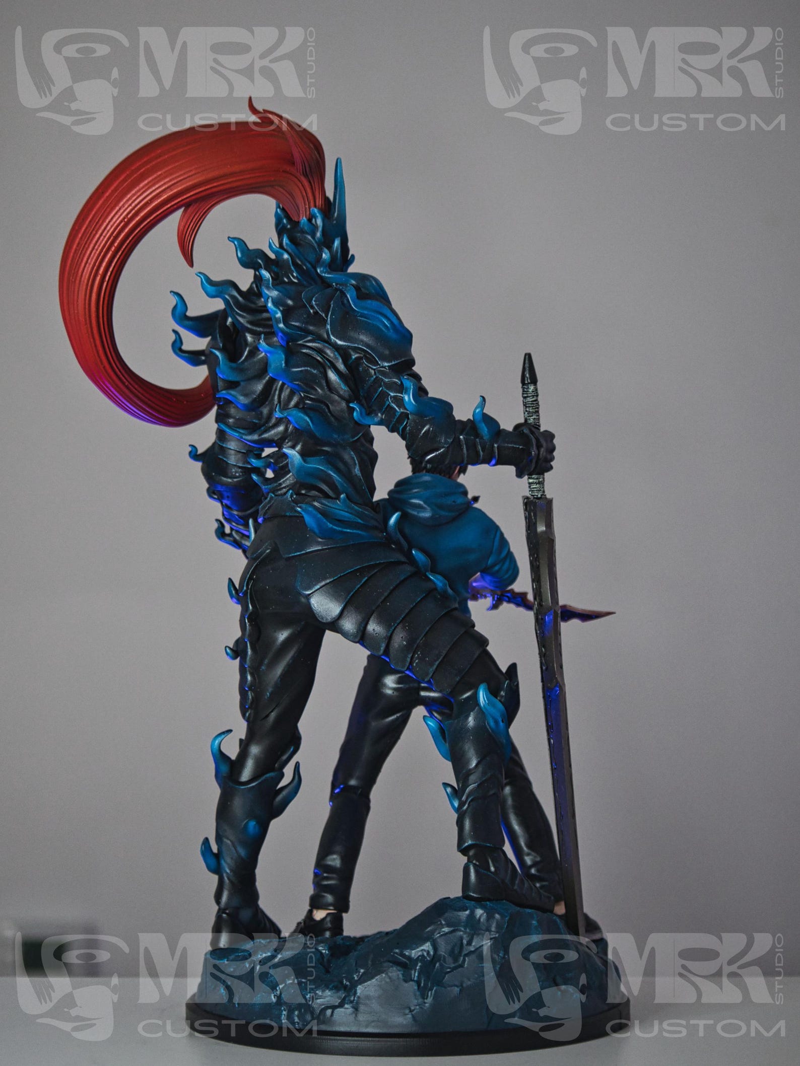 Solo Leveling - Sung Jin Woo and Igris Figure - 1/6 Scale Statue - Etsy