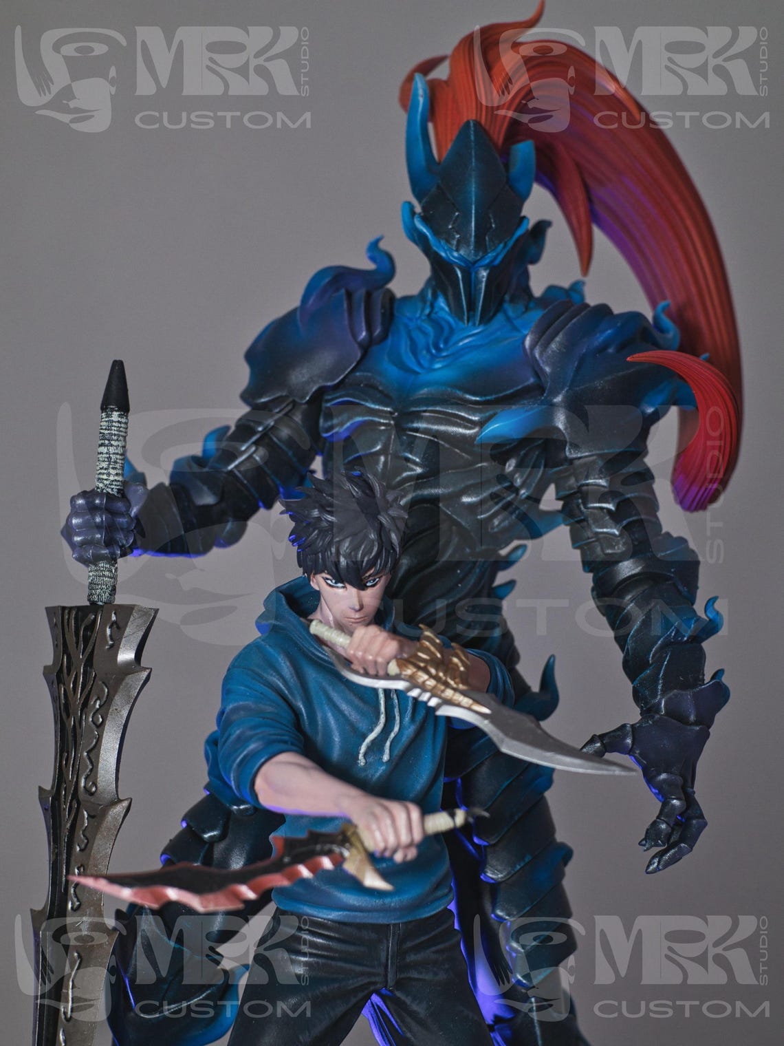 Solo Leveling - Sung Jin Woo and Igris Figure - 1/6 Scale Statue - Etsy ...