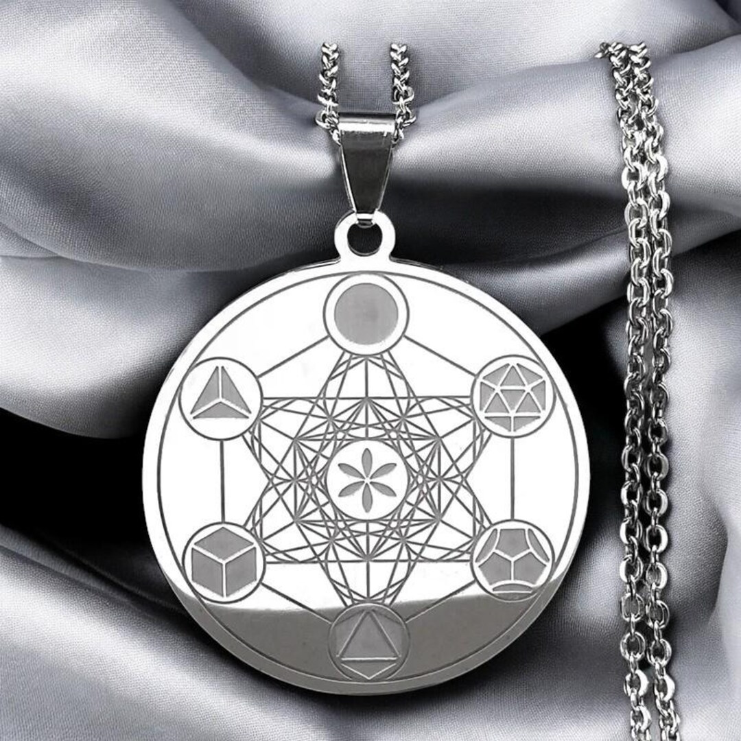 Metatron Archangel Seal Necklace - Sacred Geometry Solomon Pendant in ...