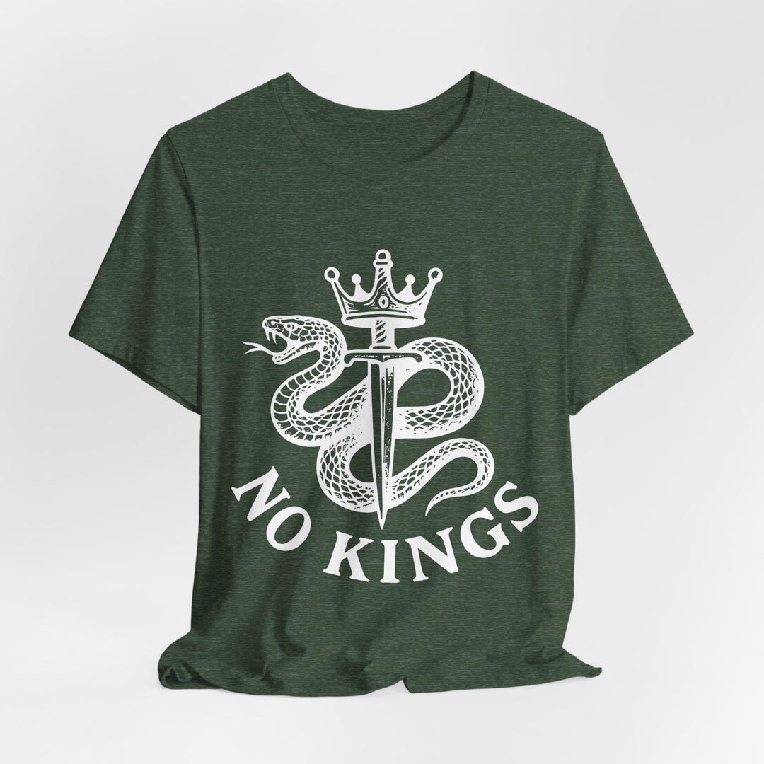 NO KINGS | Snake & Dagger Metal Tee | Anti-authority Rebellion Shirt ...