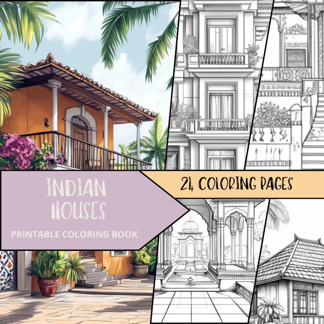 India Coloring Pages, Printable Coloring Pages for Adult, Indian ...