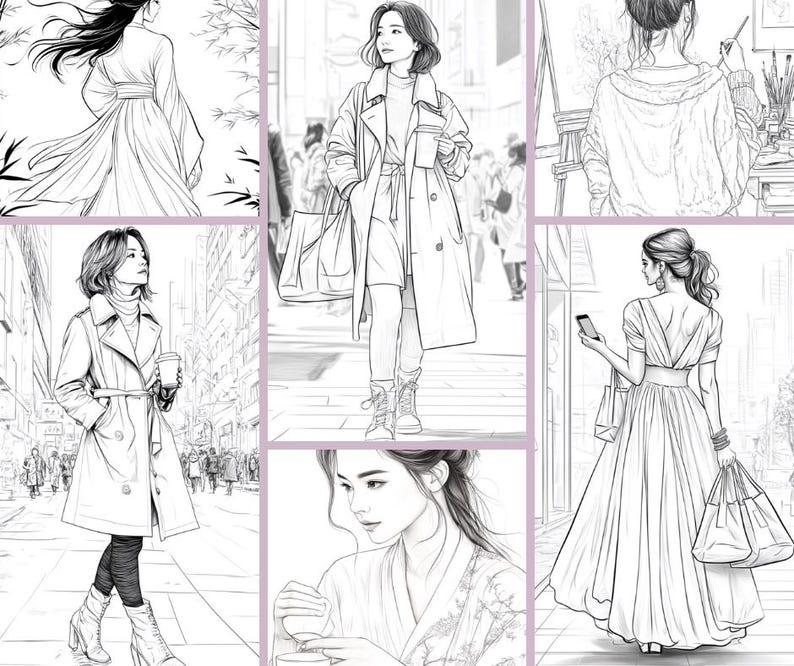 Chinese Girl Coloring Pages, Printable Coloring Pages for Adult ...