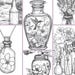 Flower Coloring Pages, Jar Coloring Printable, Spring Coloring Sheets ...