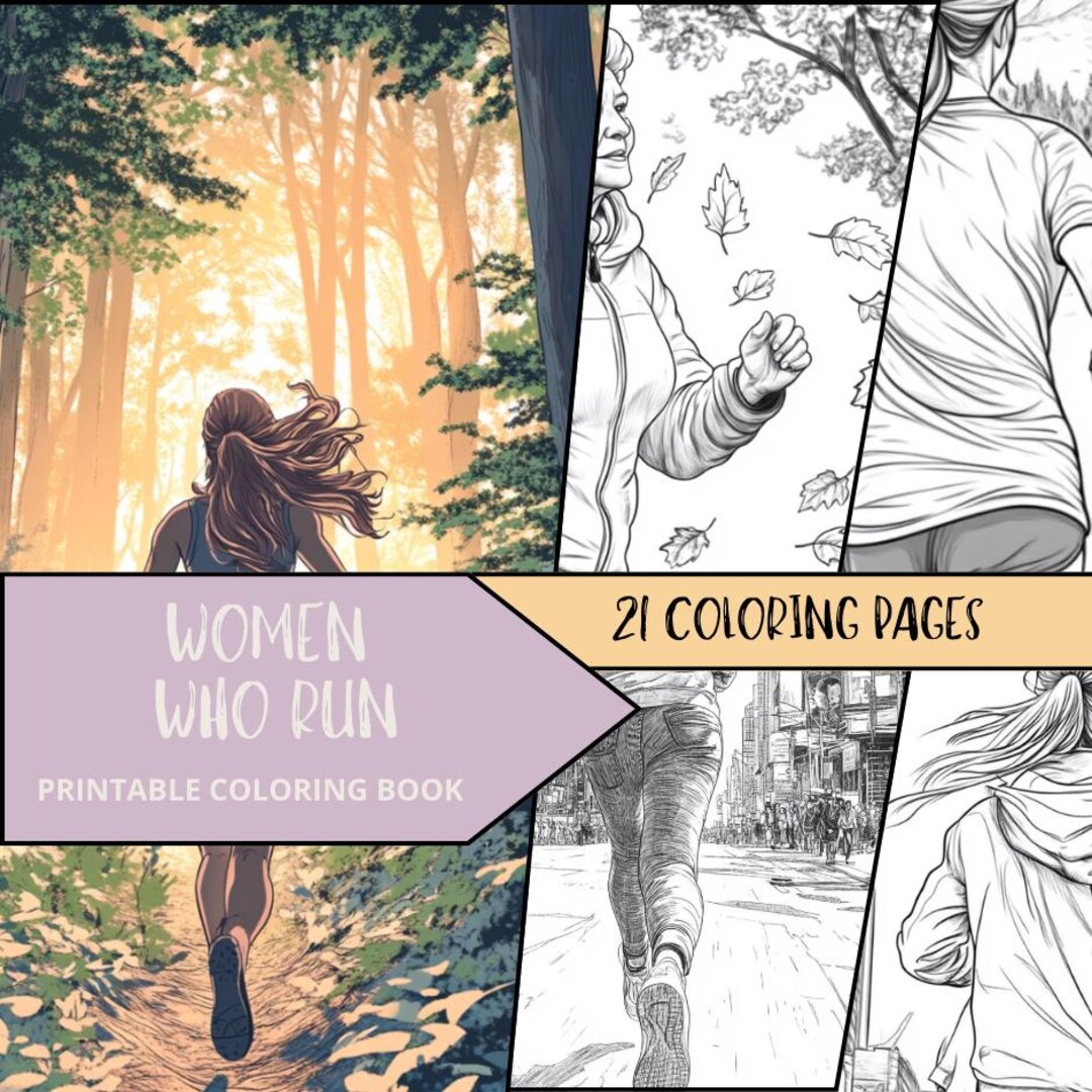 Woman Coloring Pages, Printable Coloring Pages for Adult, Fitness ...