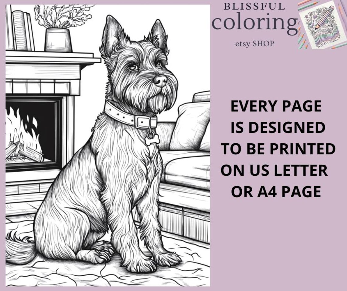 Big Dogs Coloring | Dog Coloring Pages | Printable Adult Kids Coloring ...