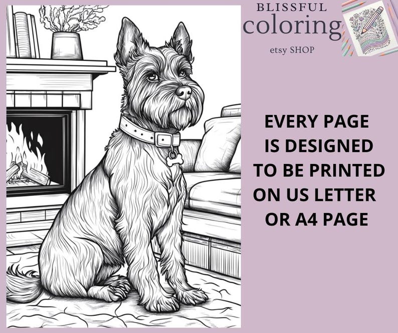 Big Dogs Coloring | Dog Coloring Pages | Printable Adult Kids Coloring ...