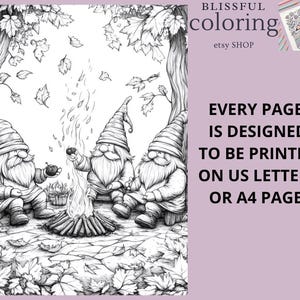 Fall Coloring, Gnome Coloring, Autumn Coloring, Autumn Leaf Coloring ...