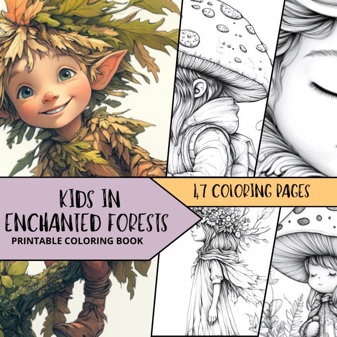 Fantasy Mushroom Coloring Pages, Girl Coloring, Printable Coloring ...