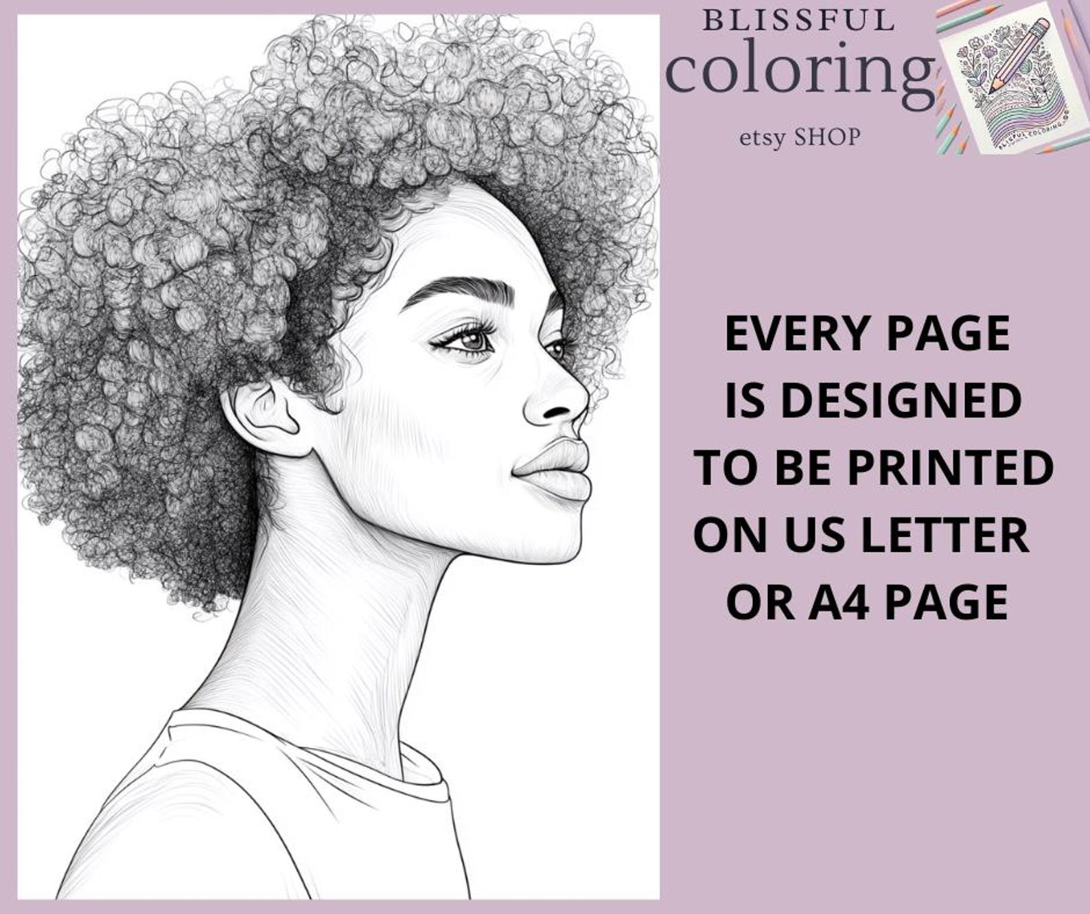 Black Woman Coloring Pages - 60 Printable Coloring Pages for Adult ...