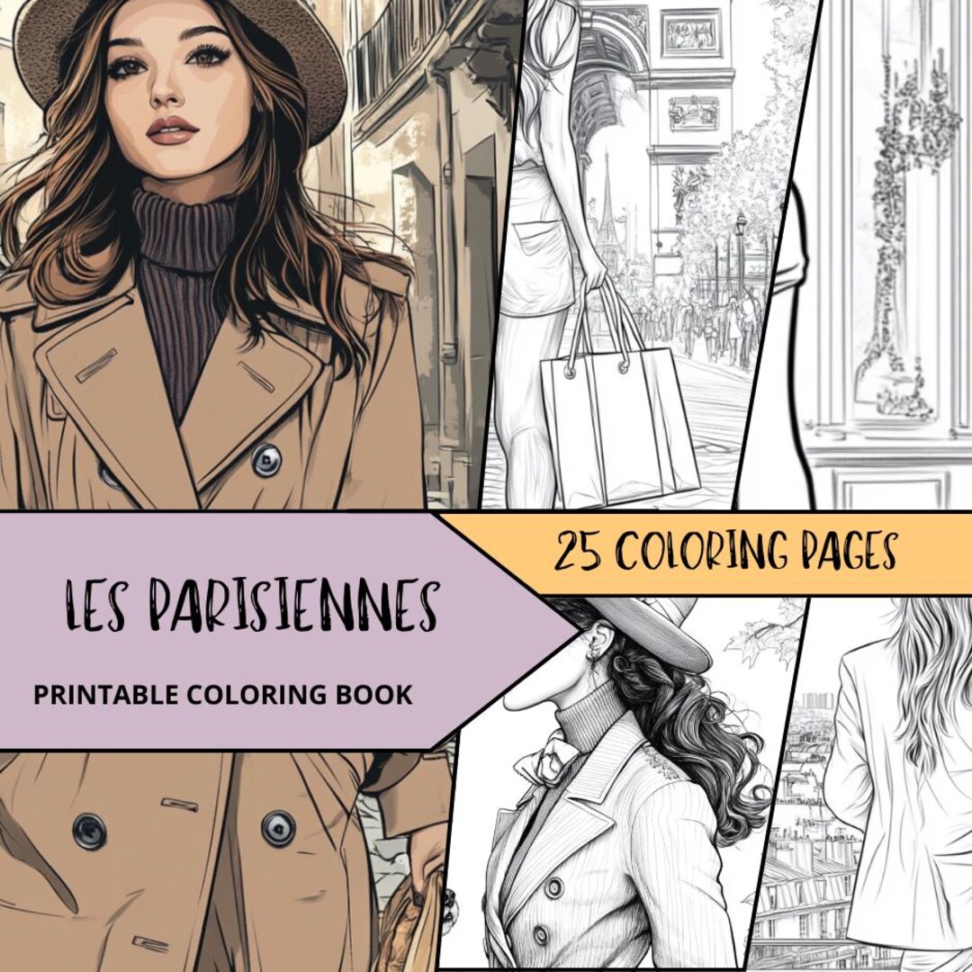 Elegant Woman Coloring Pages, Printable Coloring Pages for Adult ...