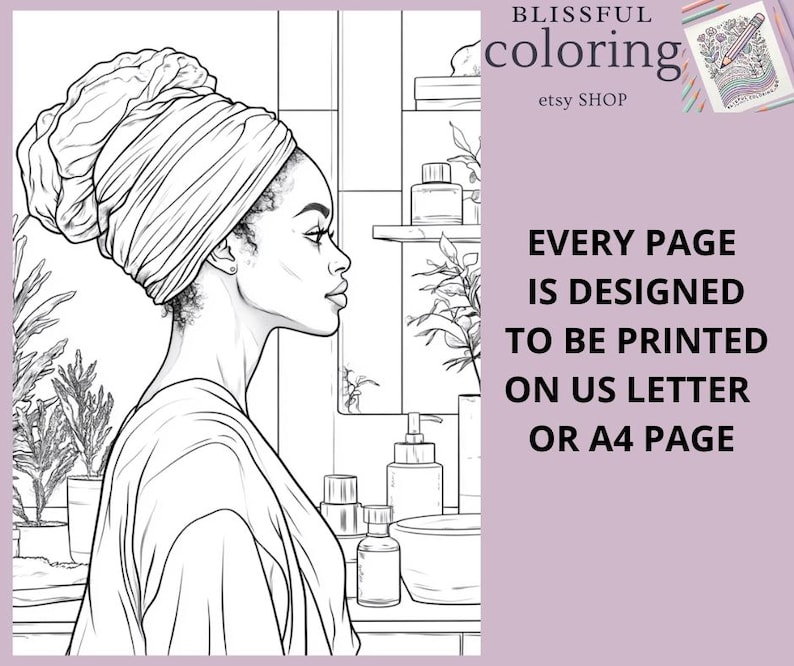 Beautiful Woman Coloring Page, Printable Coloring Pages for Adult ...