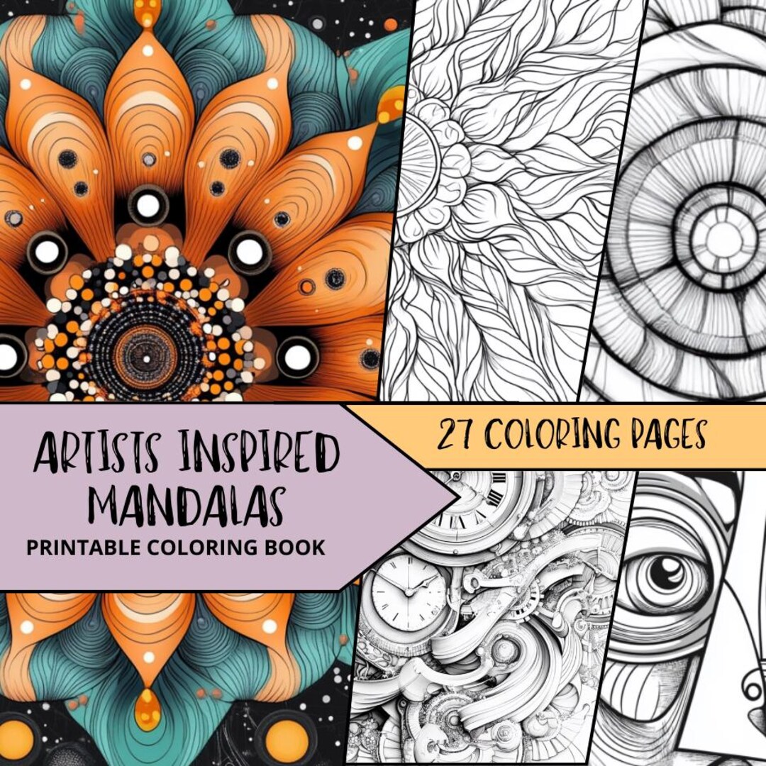 Artist Coloring, Mandala Coloring, Artist Coloring Book, Coloring ...