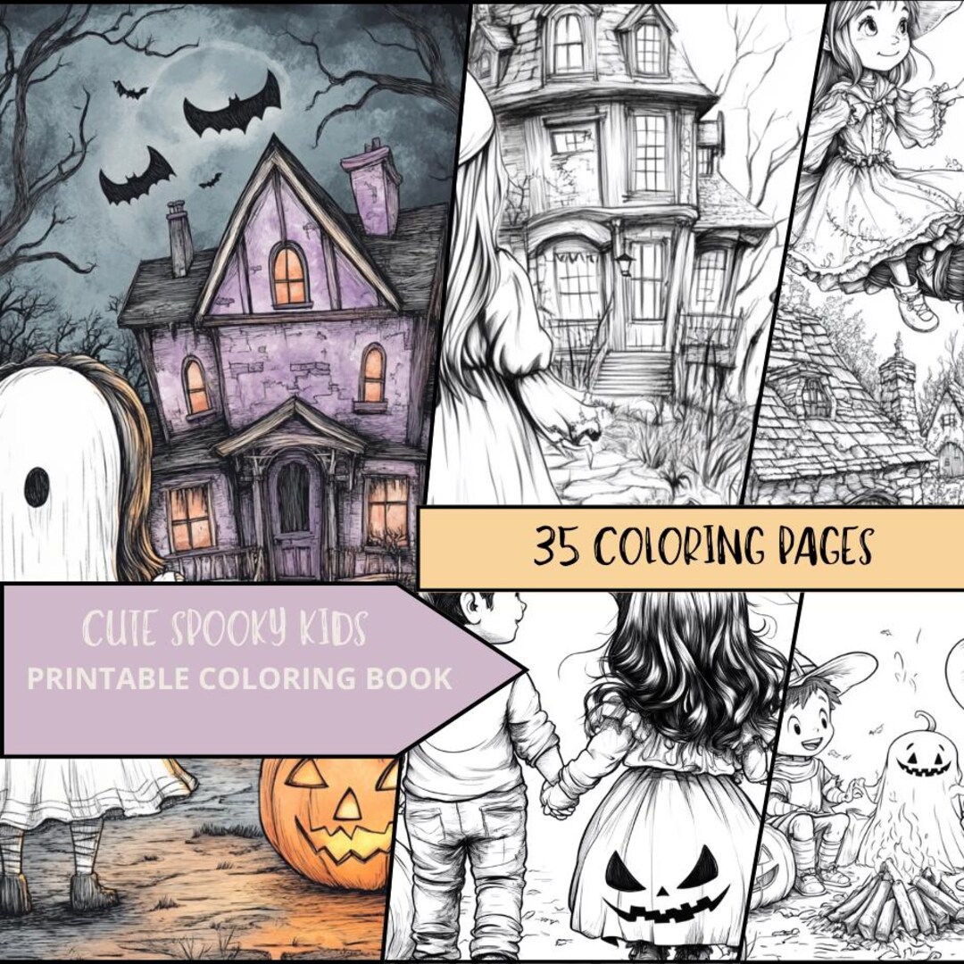 Halloween Coloring Pages, Printable Coloring Pages for Adult and Kids ...