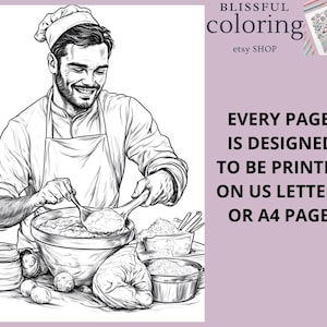 Bakery Coloring, Cake Decorating Coloring, Food Coloring Pages ...