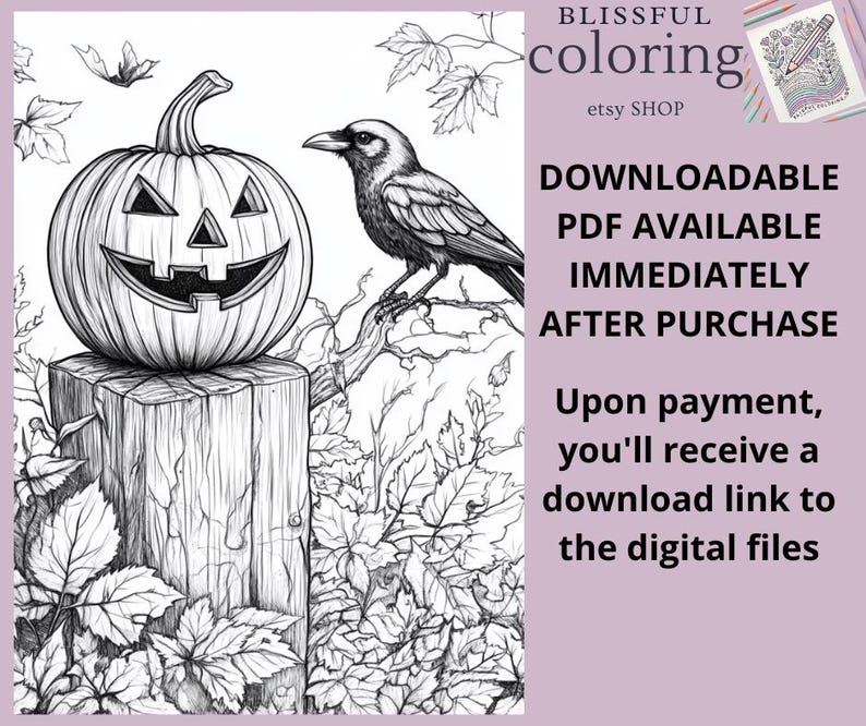 Halloween Coloring Pages, Printable Coloring Pages for Adult and Kids ...