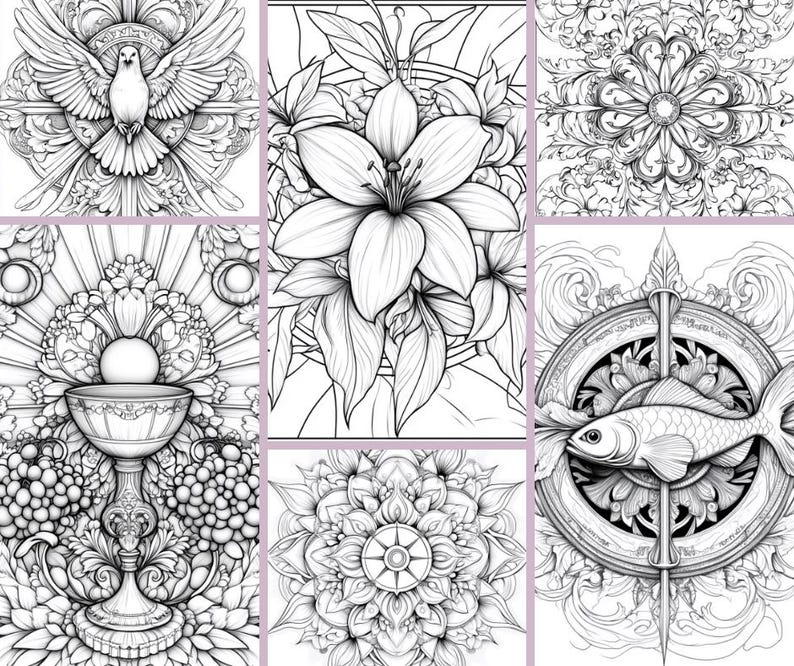 Christian Coloring Page, Printable Religious Mandala, Prayer Mandala ...