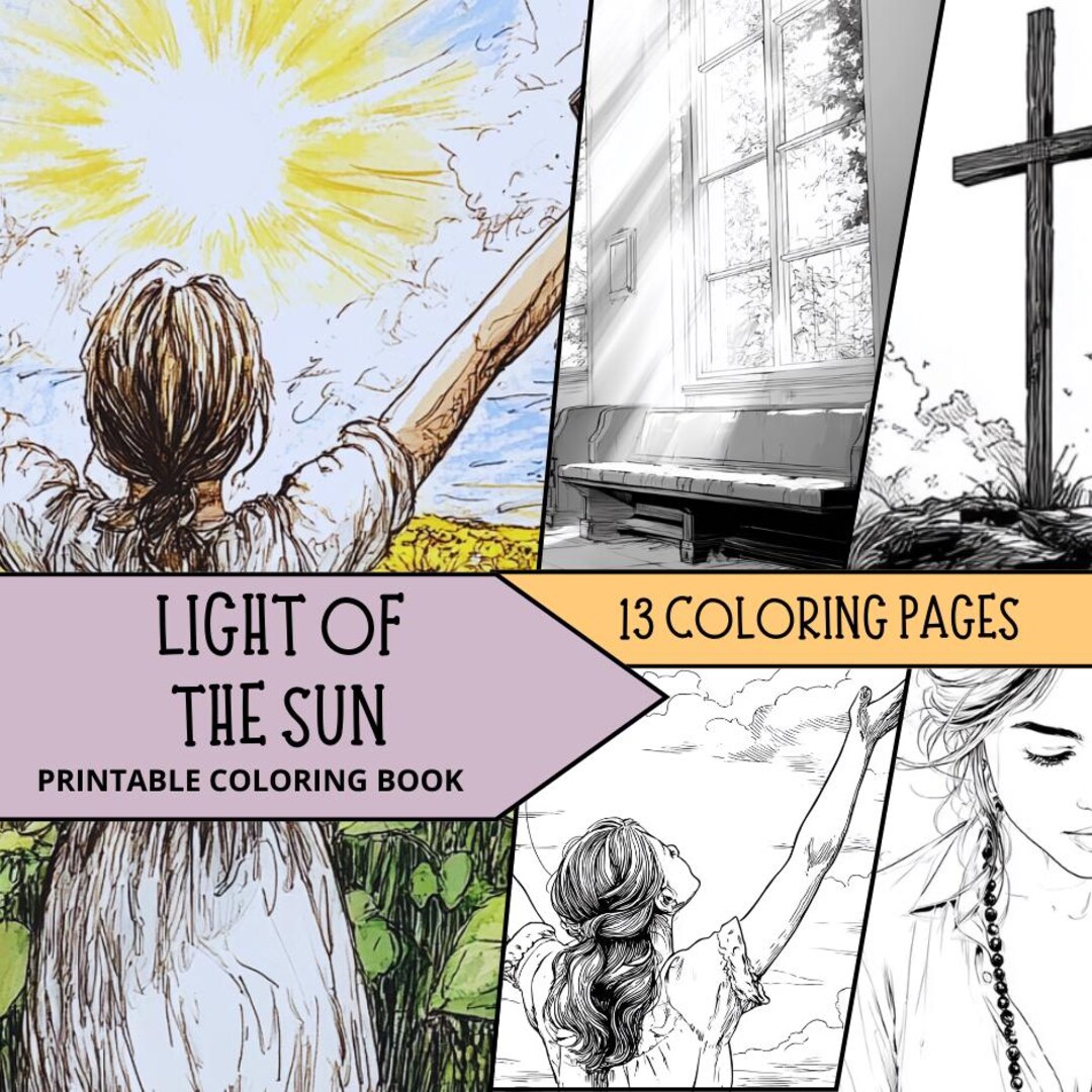 Faith Coloring Pages, Prayer Coloring Page, Meditation Coloring Book ...