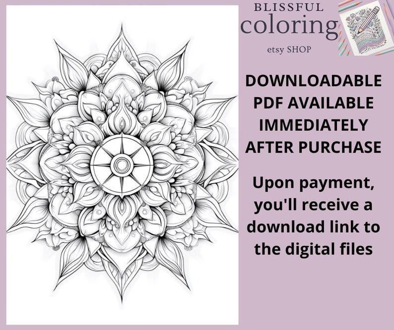 Christian Coloring Page, Printable Religious Mandala, Prayer Mandala ...