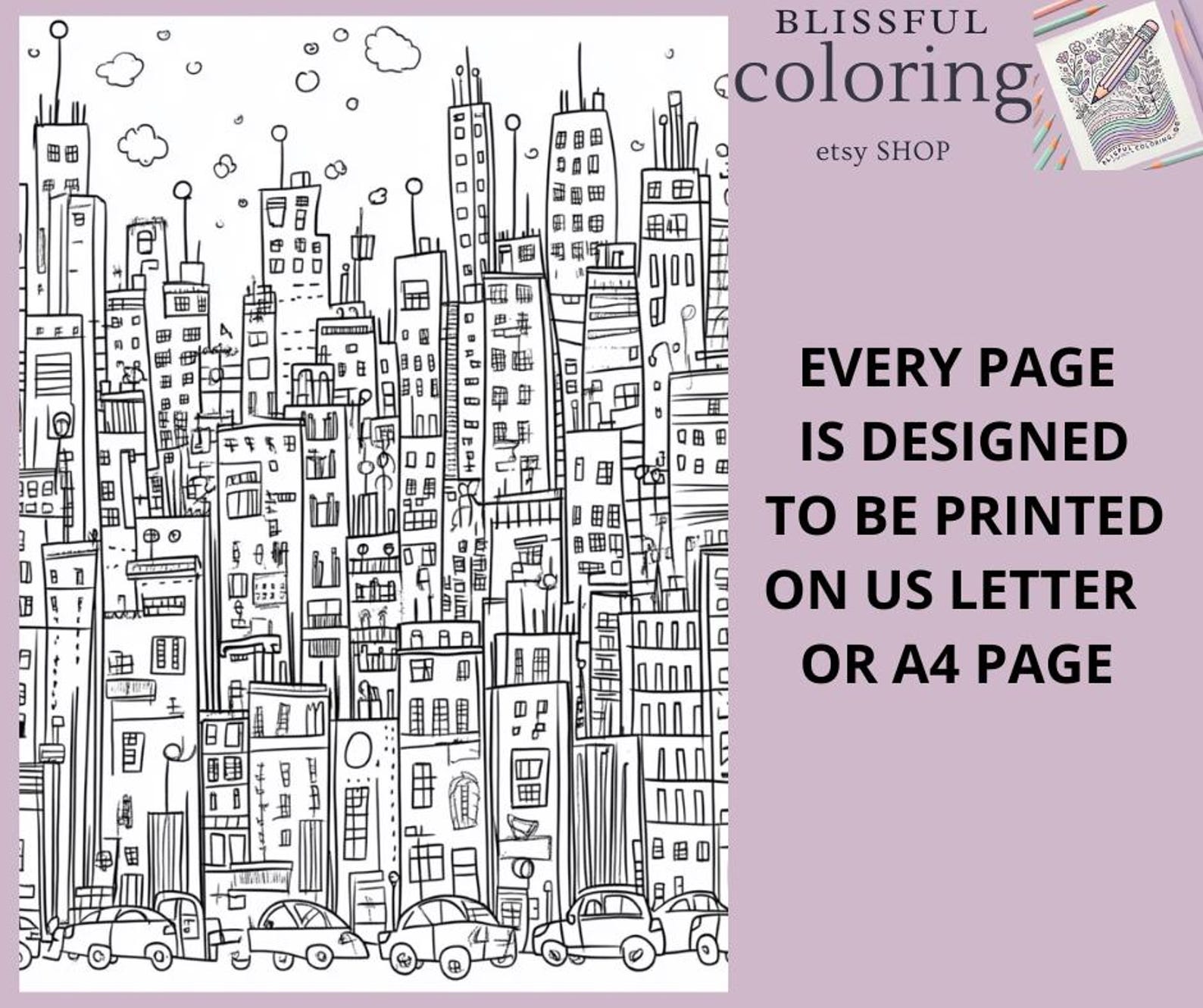 Modern Art Coloring, Pattern Coloring Pages, Digital Download, Bold ...