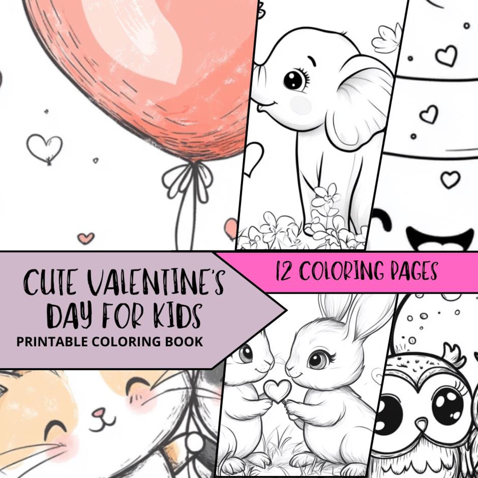 Kids Coloring, Valentine's Day Coloring, Printable Coloring Pages for ...