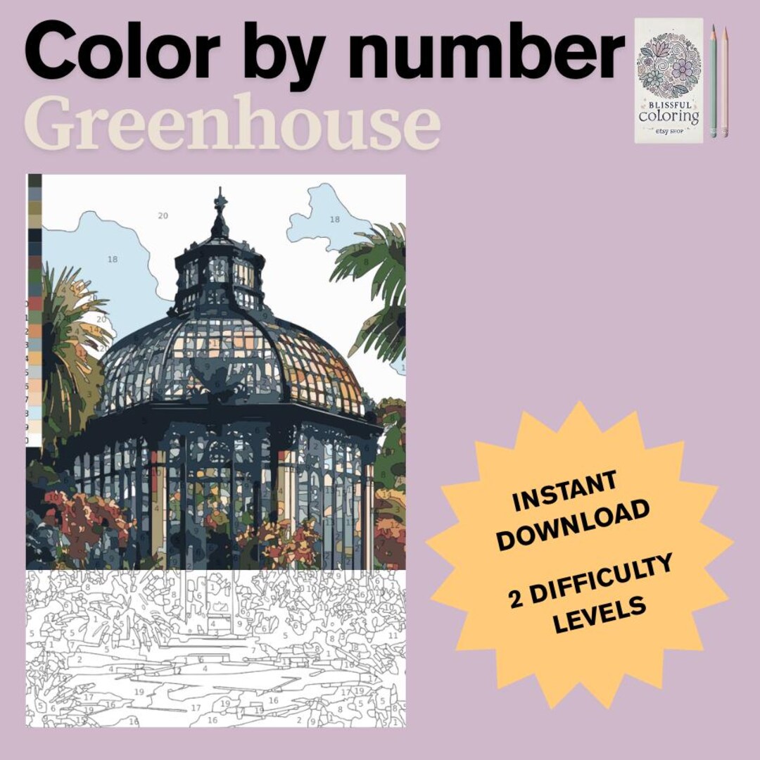 Color by Number Flowers, Flower Painting, Stress Reduction, Color by ...