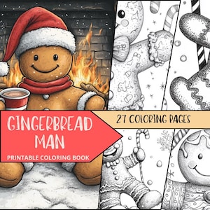 Christmas Coloring, Digital Download, Xmas Coloring Page, Winter ...