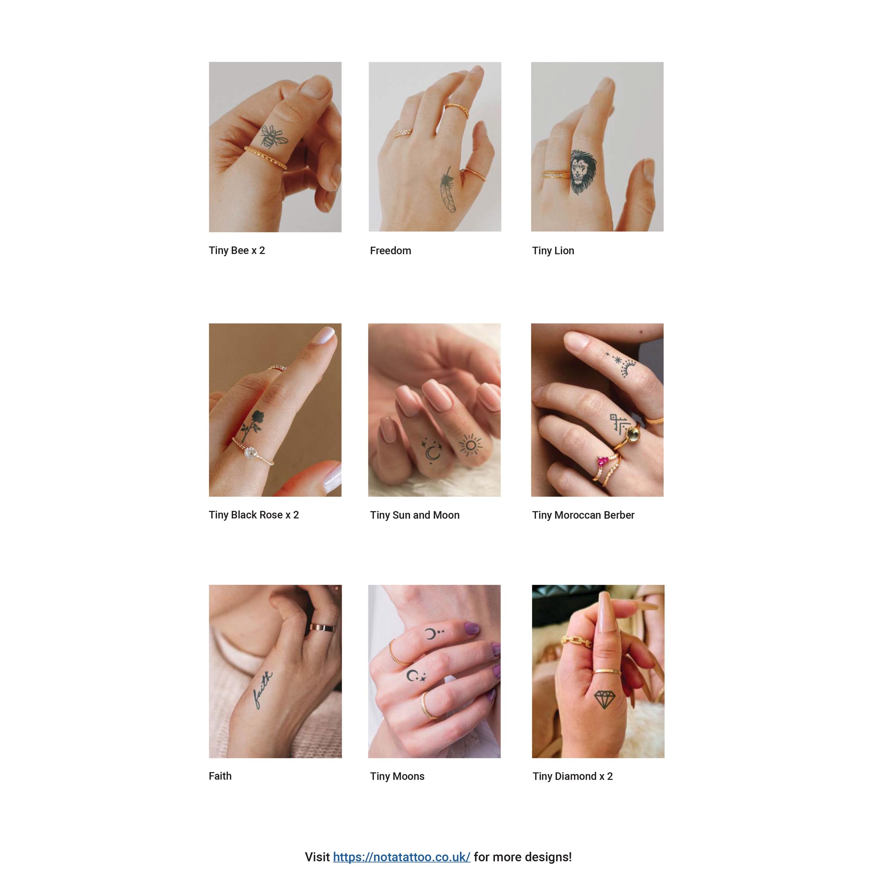 Semi-permanent Tattoo 1pcs 1 FREE Tiny Sun and Moon 2 Weeks Gift Idea ...