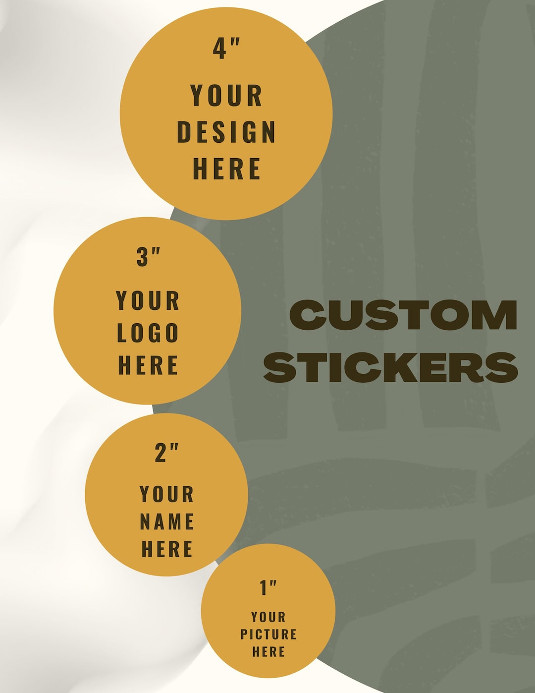 Custom Round Logo Stickers – Personalized for Your Business (2”–5 ...