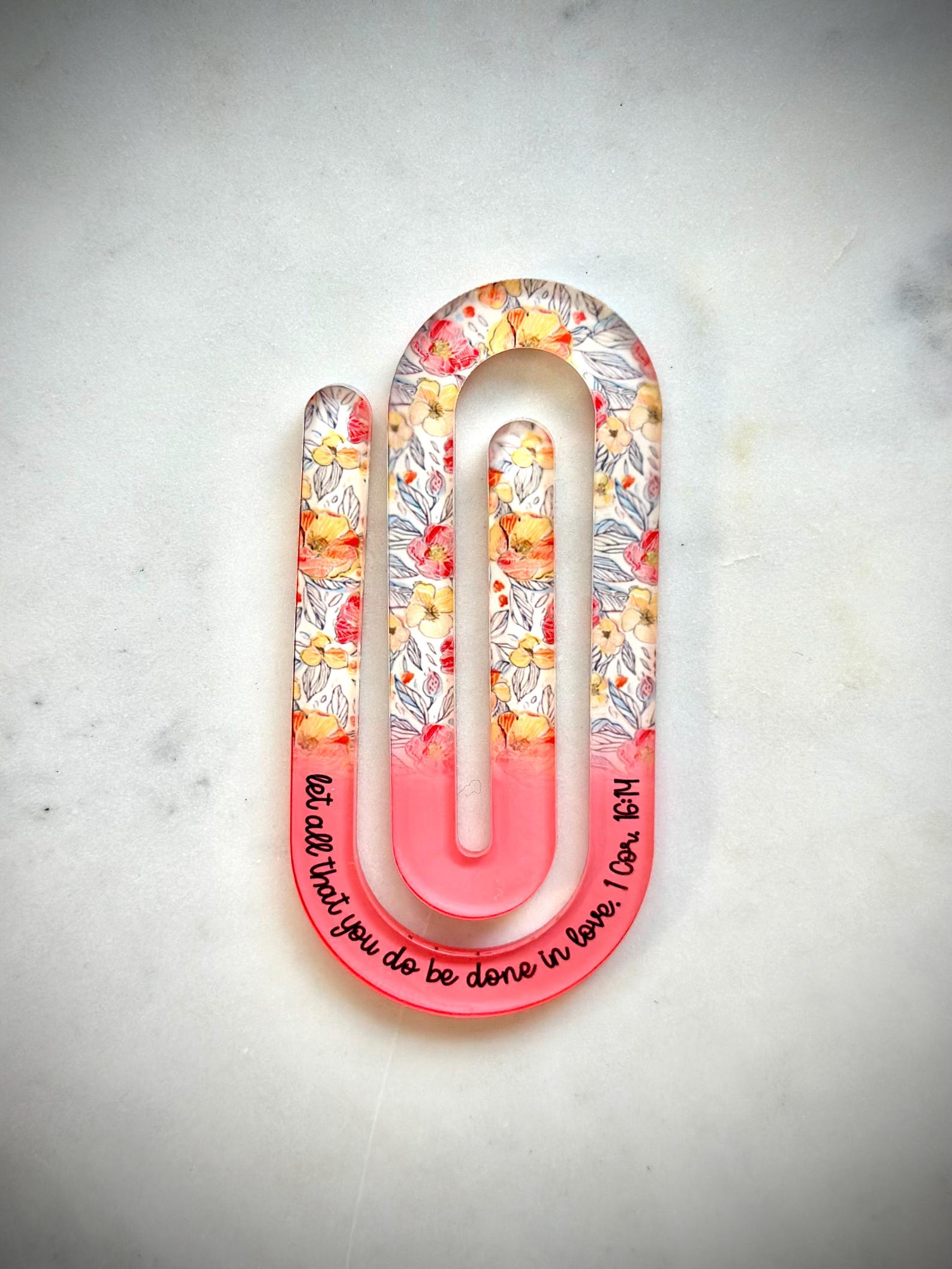 Jumbo Floral Scripture Paperclips – Acrylic Bible Bookmark Gift | Faith ...