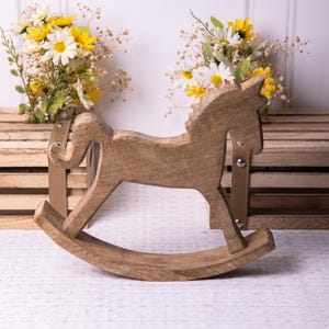 Vintage Wooden Small Rocking Horse Children's Traditional Baby Nursery ...