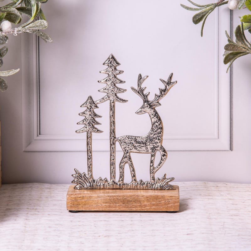 Reindeer Ornament Pewter - Etsy UK