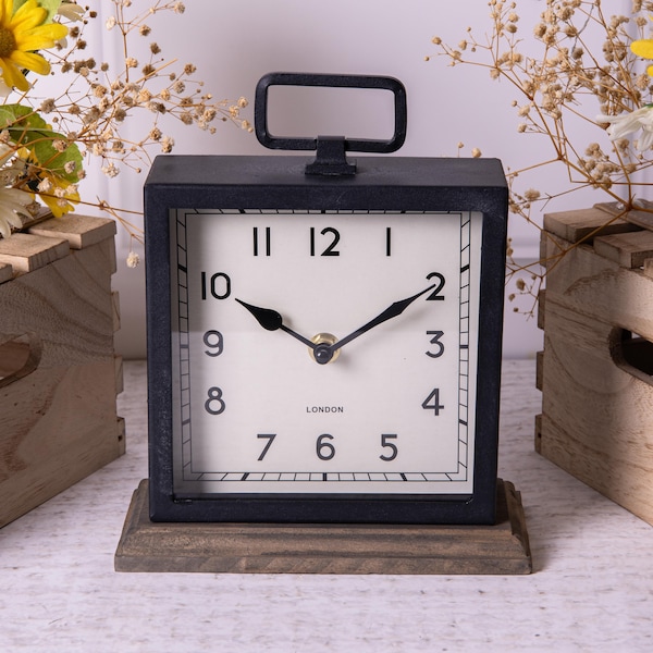 Rustic Desk Clock - Etsy