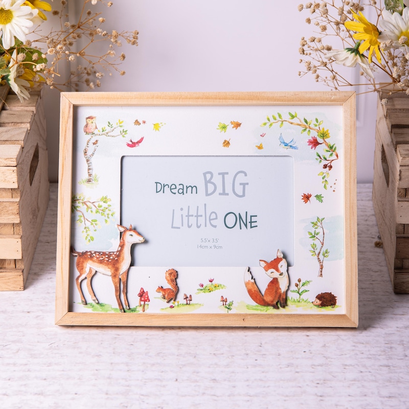 Wooden Animal Photo Frame - Etsy UK