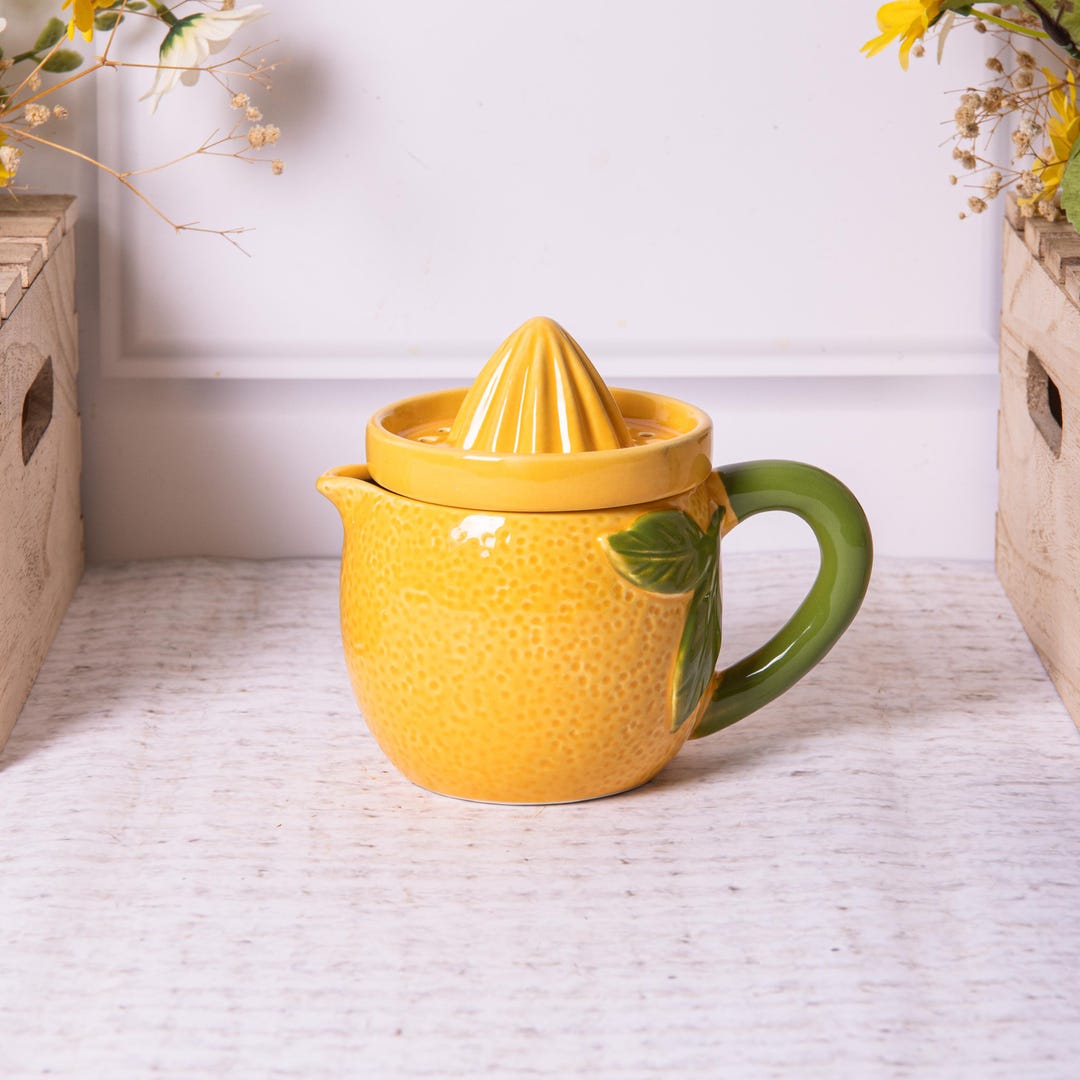 Lemon Citrus Juicer Jug Ceramic Hand Fruit Press Manual Squeezer - Etsy